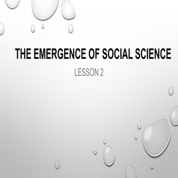 The emergence of Social Science.pptx