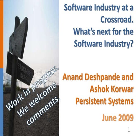 The Emerging Landscape Of The Software Industry Presentation (June) | PPTX