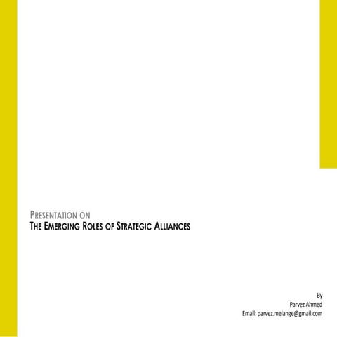 Strategic alliances | PPSX