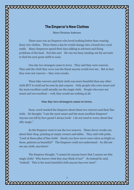 The Emperors New Clothes | PPT