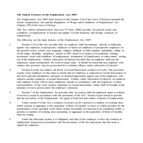 Section 12 & 14 of Employment Act 1955 | PPTX