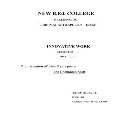 The enchanted shirt mekha | PDF