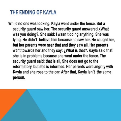 The Ending of Kayla | PPTX