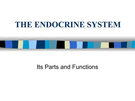 The endocrine system grade 10 quarter 3 science | PPT