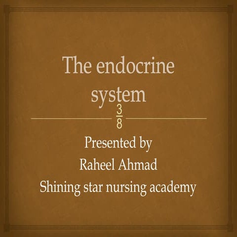 The Endocrine System Pptx Endocrine System Pptx