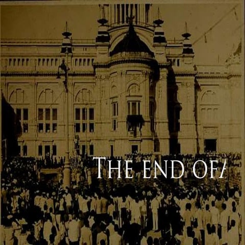 1932 - The end of absolute rule | PPTX