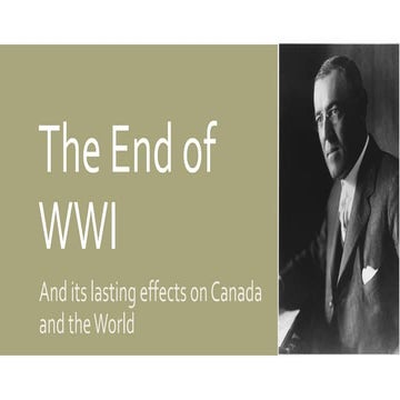 The end of the ww1 | PPT