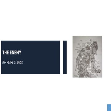 THE ENEMY class 12 L joswin shajan | PPTX