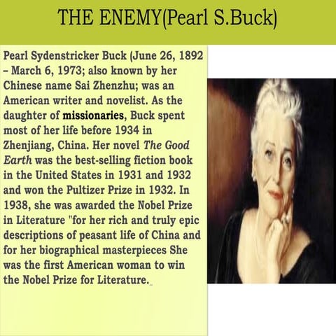 THE ENEMY PPT-1.pptx cbse higher secondary school education | PPTX