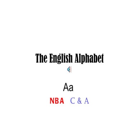 The english alphabet | PPT
