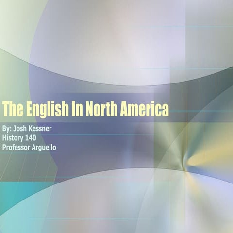 The english in north america | PPT
