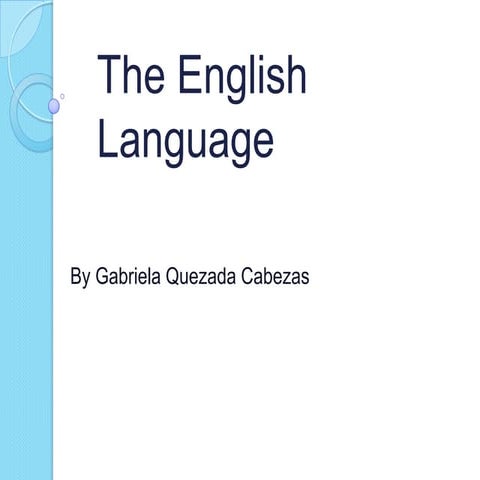 The English Language | PPTX