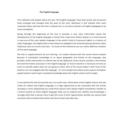 The english language | PDF