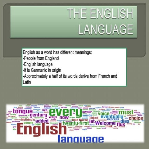 The English Language | PPTX