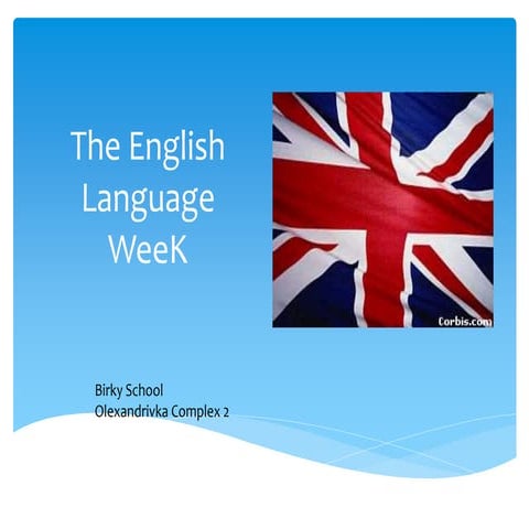The english language wee k | PPT