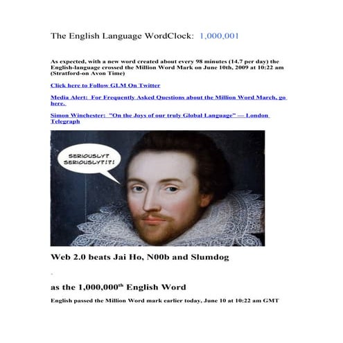 The English Language Word Clock | DOC