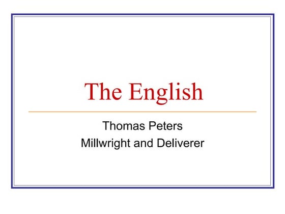 The English Opechanough | PPTX