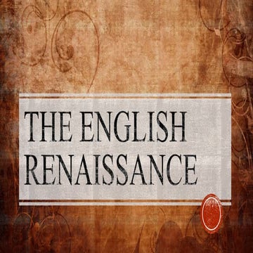 Renaissance and reformation vocabulary | PPTX