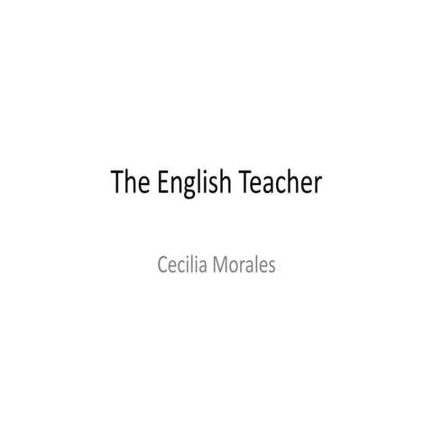 The english teacher | PPTX