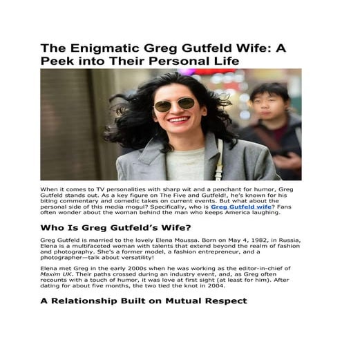 The Enigmatic Greg Gutfeld Wife_ A Peek into Their Personal Life.docx