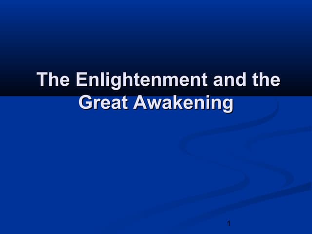 The enlightenment power point | PPT