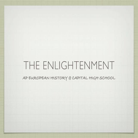 The Enlightenment AP European History 2009 2010 | PDF