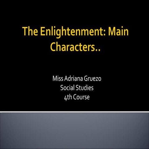 The Enlightenment Characters | PPT