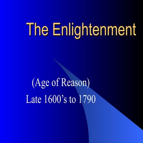 The enlightenment power point | PPT