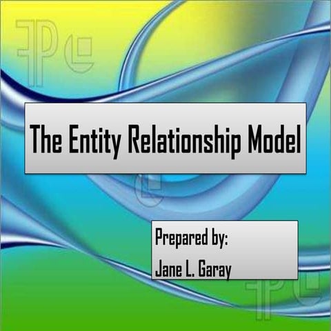 The Entity Relationship Model Pptx Databases Computer Software And Applications
