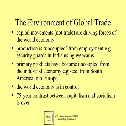 The environment of international trade 2 | PPT