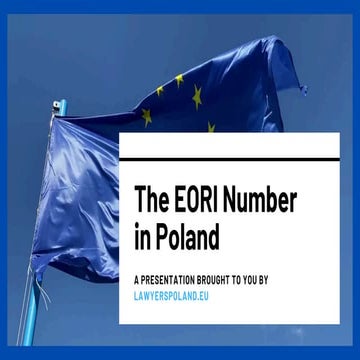 The EORI Number in Poland - Importance and Use | PDF