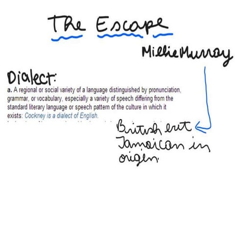 The Escape - Illustrating vocabulary | PDF