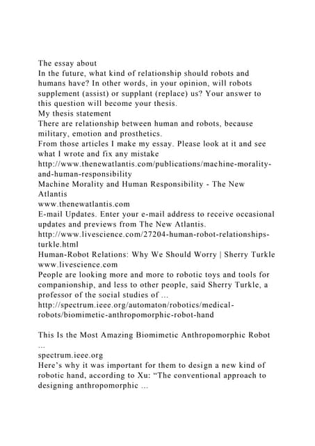 Human robot interaction | PPT