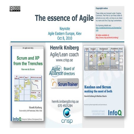 "The essence of agile" | PPT