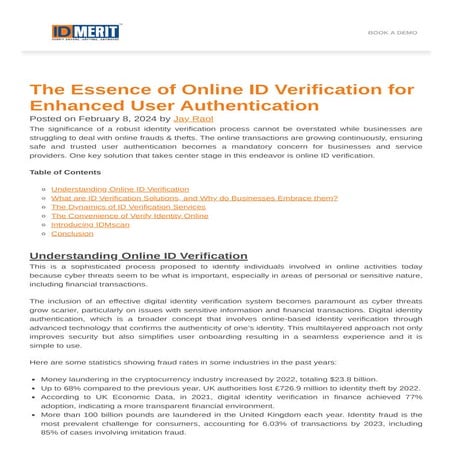 The Essence of Online ID Verification for Enhanced User Authentication.pdf