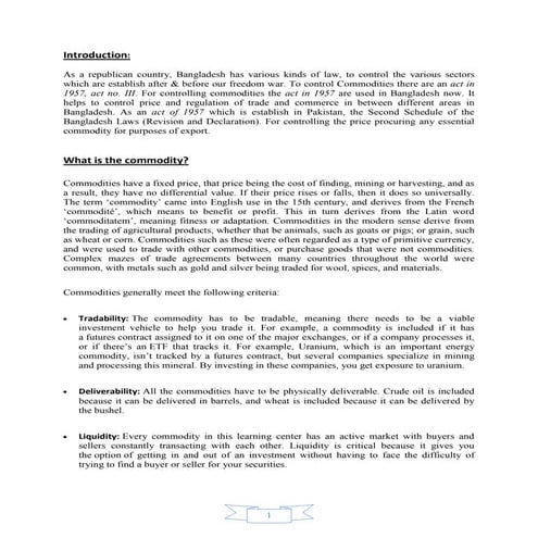 The essential commodities act, 1957 | PDF | Stocks and Bonds | Personal ...