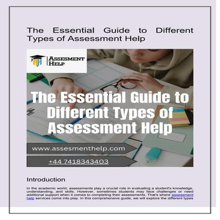 The Essential Guide to Different Types of Assessment Help..pdf