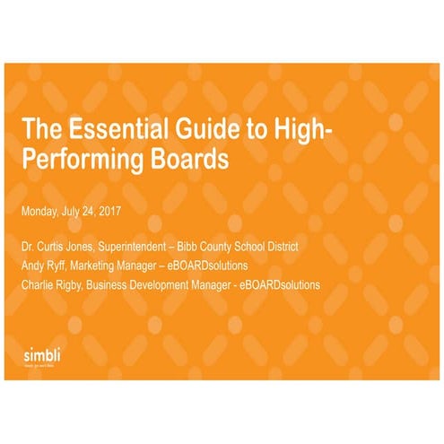 The Essential Guide to High-Performing Boards | PDF