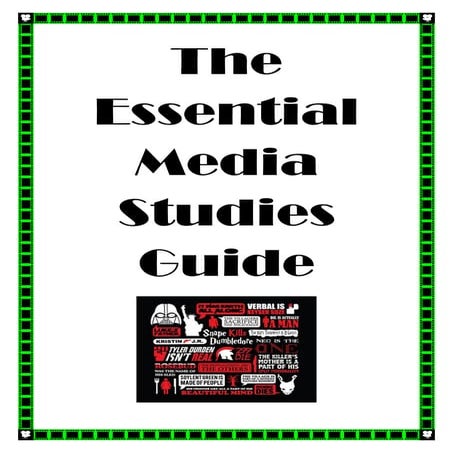 The Essential Media Studies Guide - terms | PDF