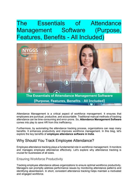 Attendance Management System | PPTX