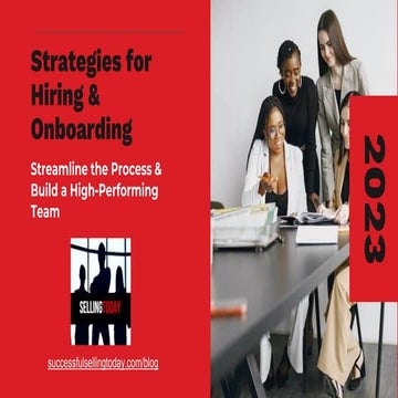 The Essential Strategies for Hiring and Onboarding New Sales Team ...