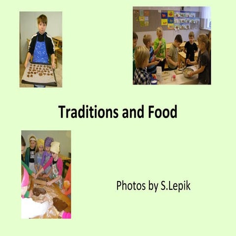 Food and traditions | PPT