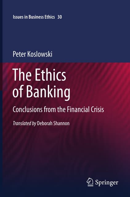Ethics In The Banking Industry | PPTX