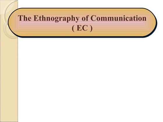 Ethnography | PPT