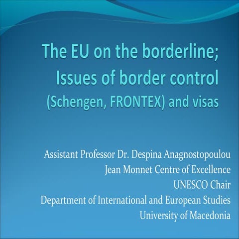 The eu on the borderline | PPT