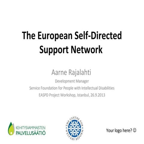 European Self-Directed Support Network | PPT