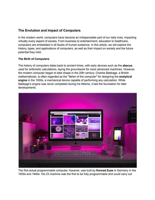 The Importance of Computers in Everyday Life | PPTX