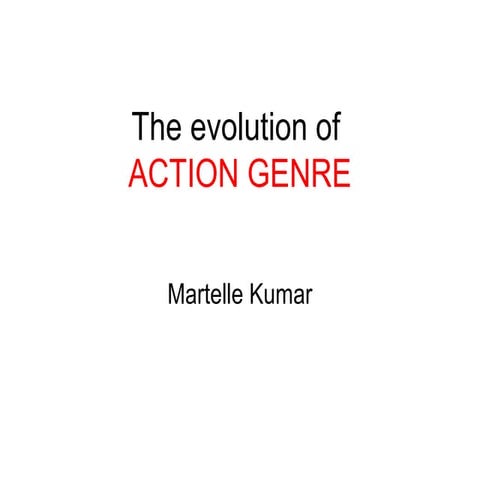 The evolution of action film genre | PPT | Western | Genres