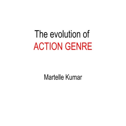 Codes and conventions of the action genre | PPTX