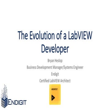 The Evolution of a LabVIEW Developer | PPTX